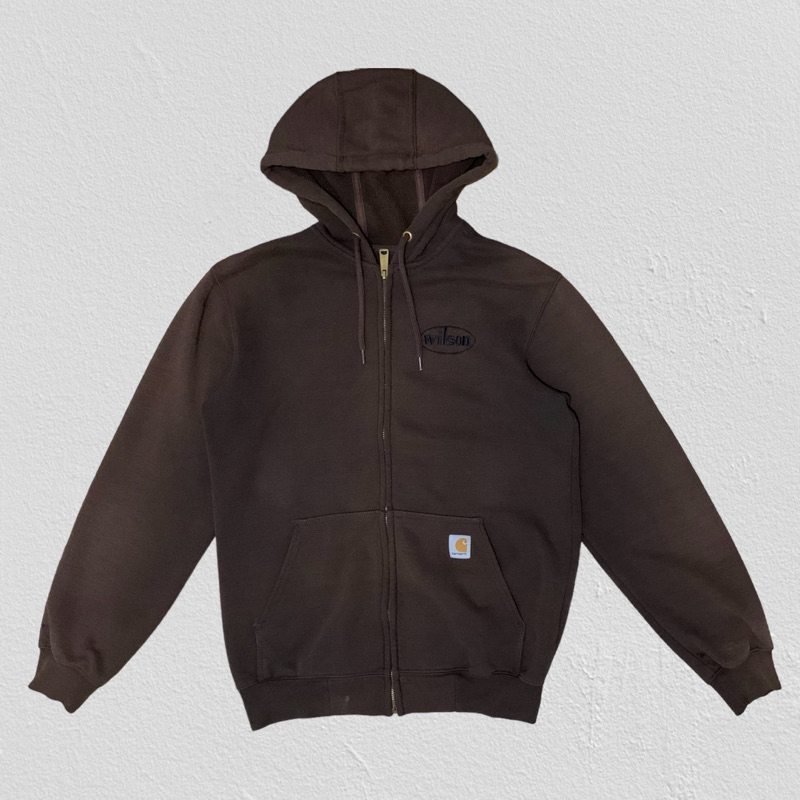 Jual CARHARTT ZIP HOODIE DARK BROWN | Shopee Indonesia