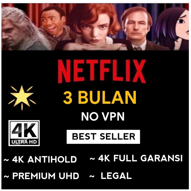 Jual NETFLIXXX 3 BULAN MURAH XXXXXX ANTI HOLD TANPA VPN (FULL GARANSI) | Shopee Indonesia