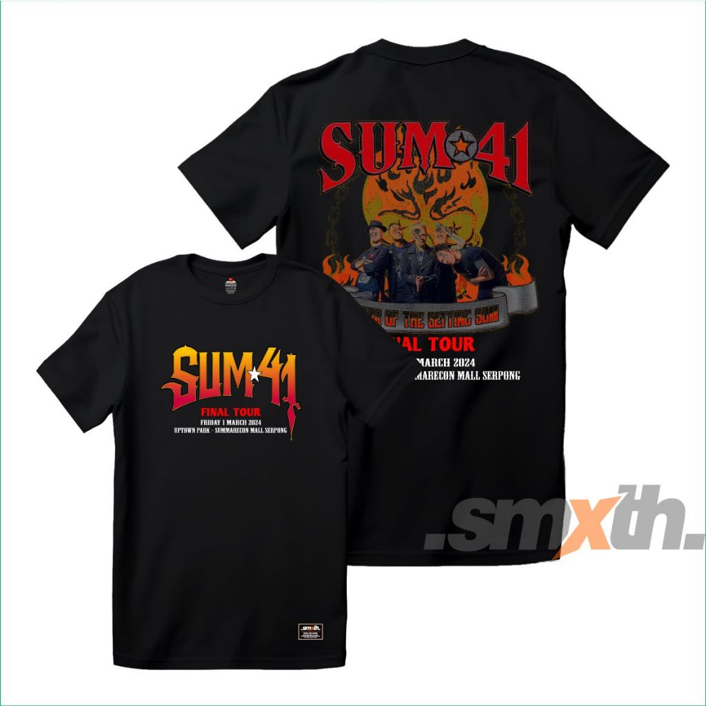 Jual T-Shirt Sum 41 Tour Of The Setting Sum In Jakarta - Kaos Sum 41 ...