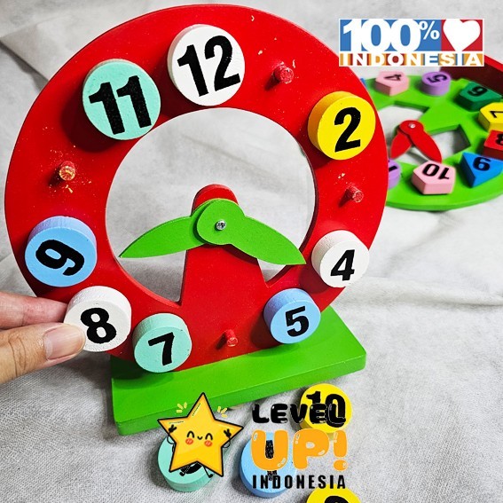 Jual Belajar Mengenal Jam dan Waktu - Mainan Edukasi Anak Montessori ...