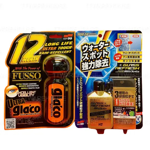 Jual SOFT99 GLACO ULTRA 70ML + GLASS REFRESH 80ML 100% ORIGINAL MADE IN ...