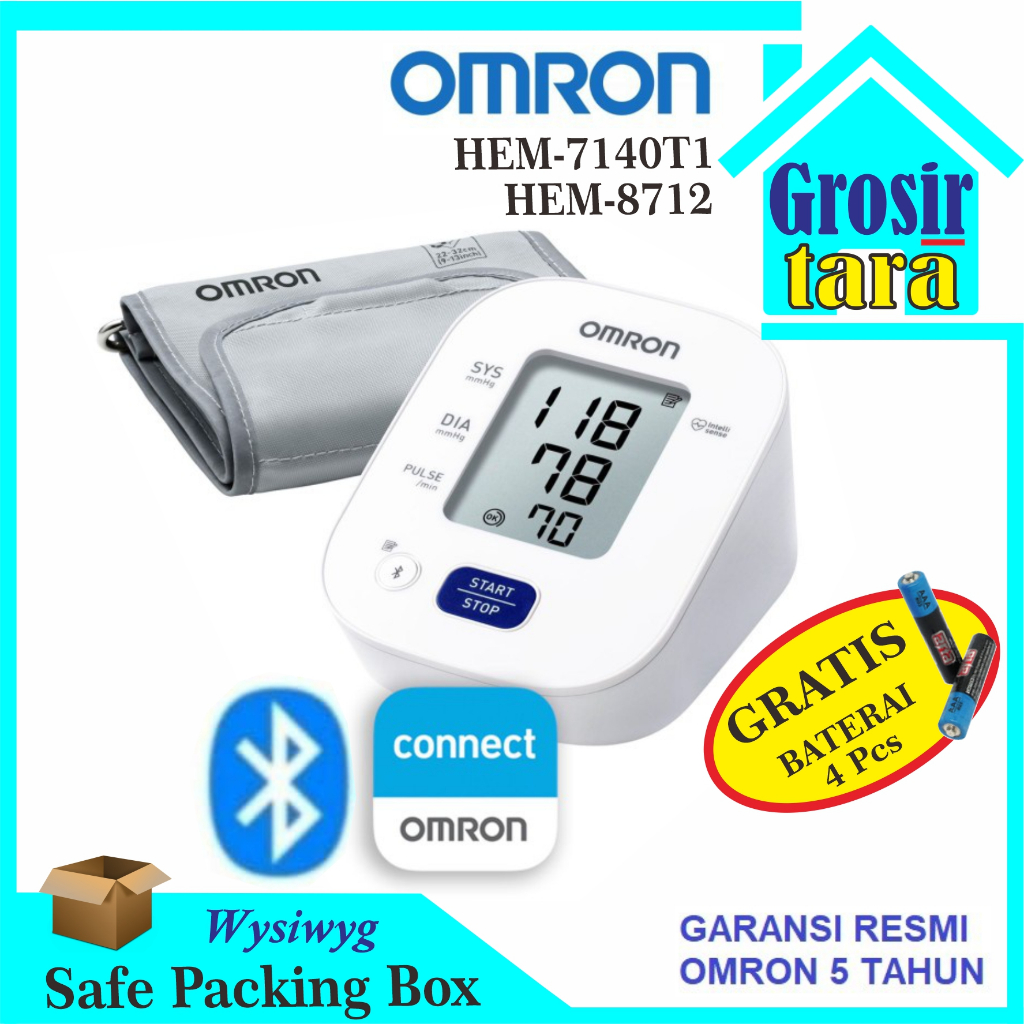 Jual TensiMeter Digital Lengan Omron HEM-7140T1 dan HEM-8712 Ukur ...