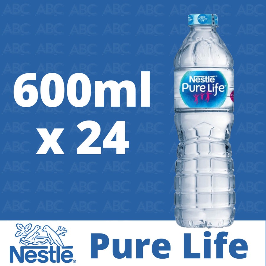 Jual Nestle Pure Life | 600 ml x 24 | Botol Tanggung | Air Minum | Air ...