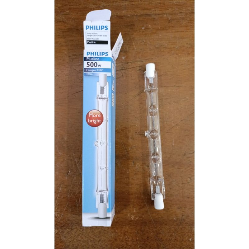 Jual Lampu Sorot Philips 500 watt Lampu Halogen Stick Plusline Philips ...