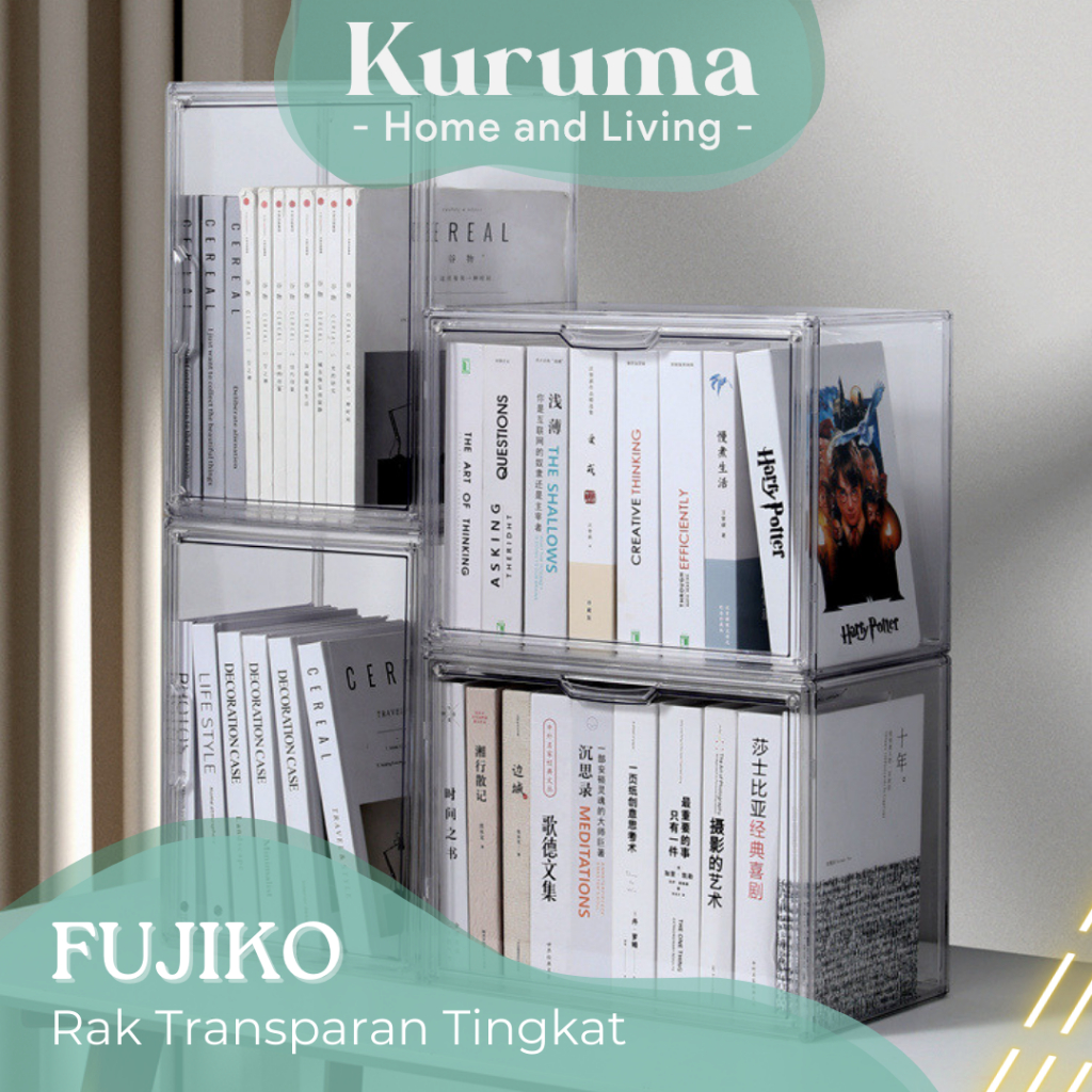 Jual KURUMA FUJIKO Kotak Laci Multifungsi Estetika Container Majalah ...