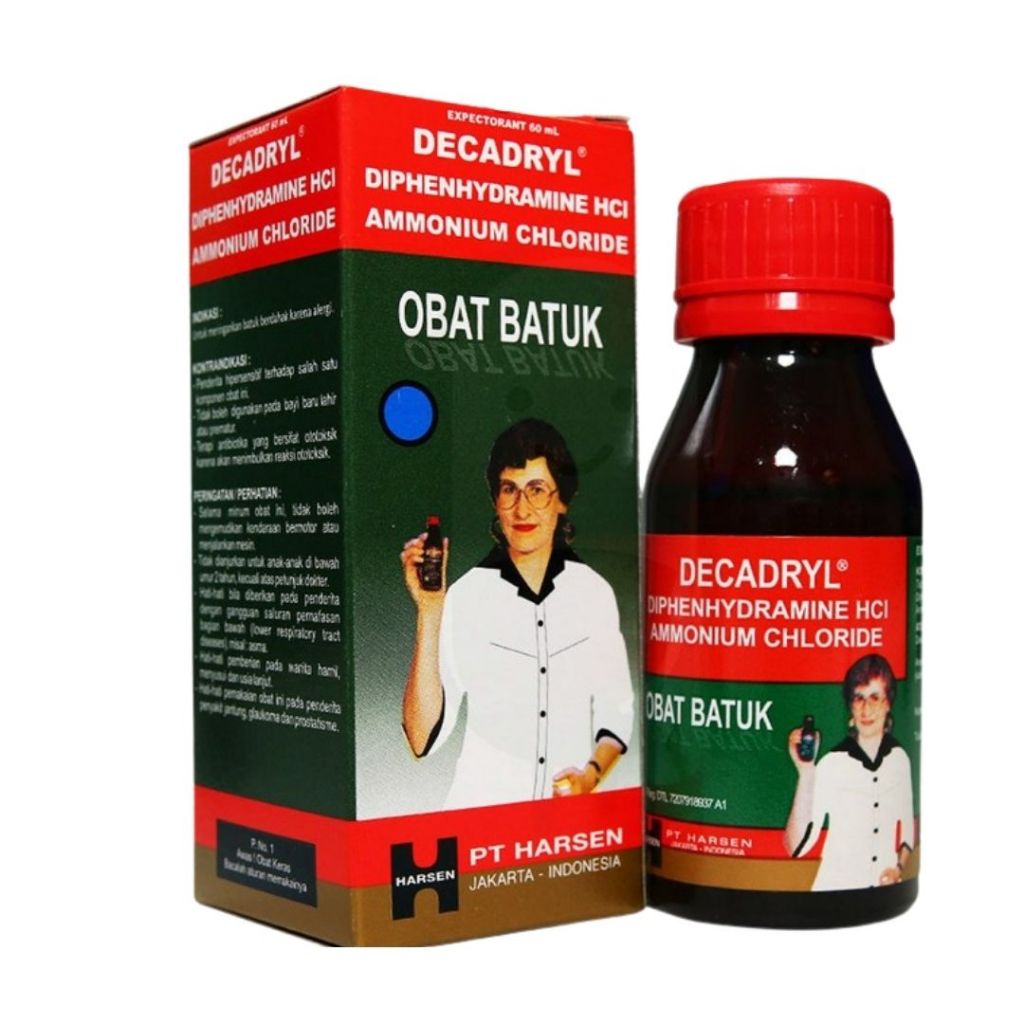 Jual Decadryl Expectorant Obat Sirup Batuk Pilek 120 ml Sesak Napas ...