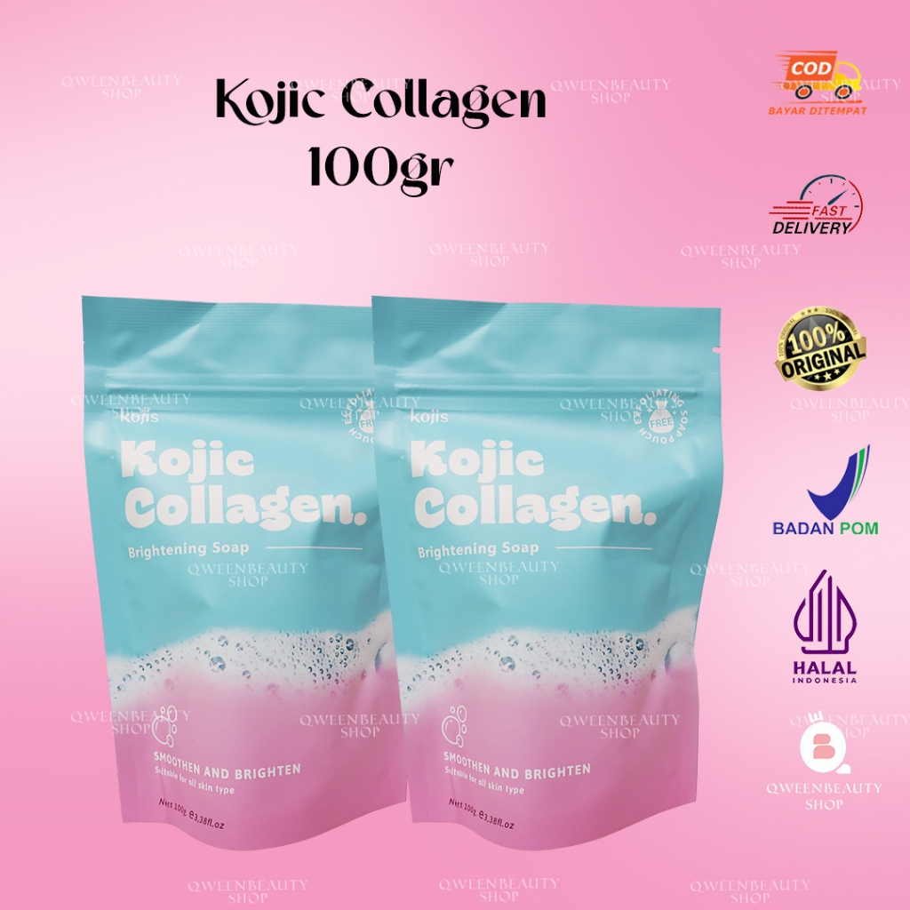 Jual KOJIS KOJIC COLLAGEN BRIGHTENING SOAP SMOOTHEN and LIGHTEN 100g ...