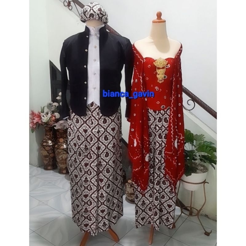 Jual 1Set Baju Prewed Basahan Adat Jawa / Baju Couple Prewedding ...