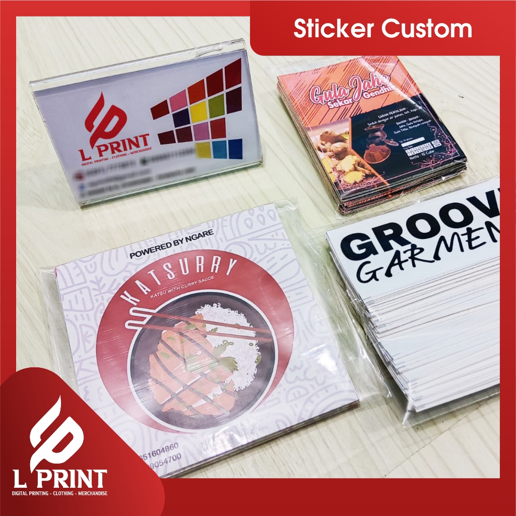 Jual Sticker Vinyl Glossy Potong Pola/Potong Putus/Laminasi | Shopee ...