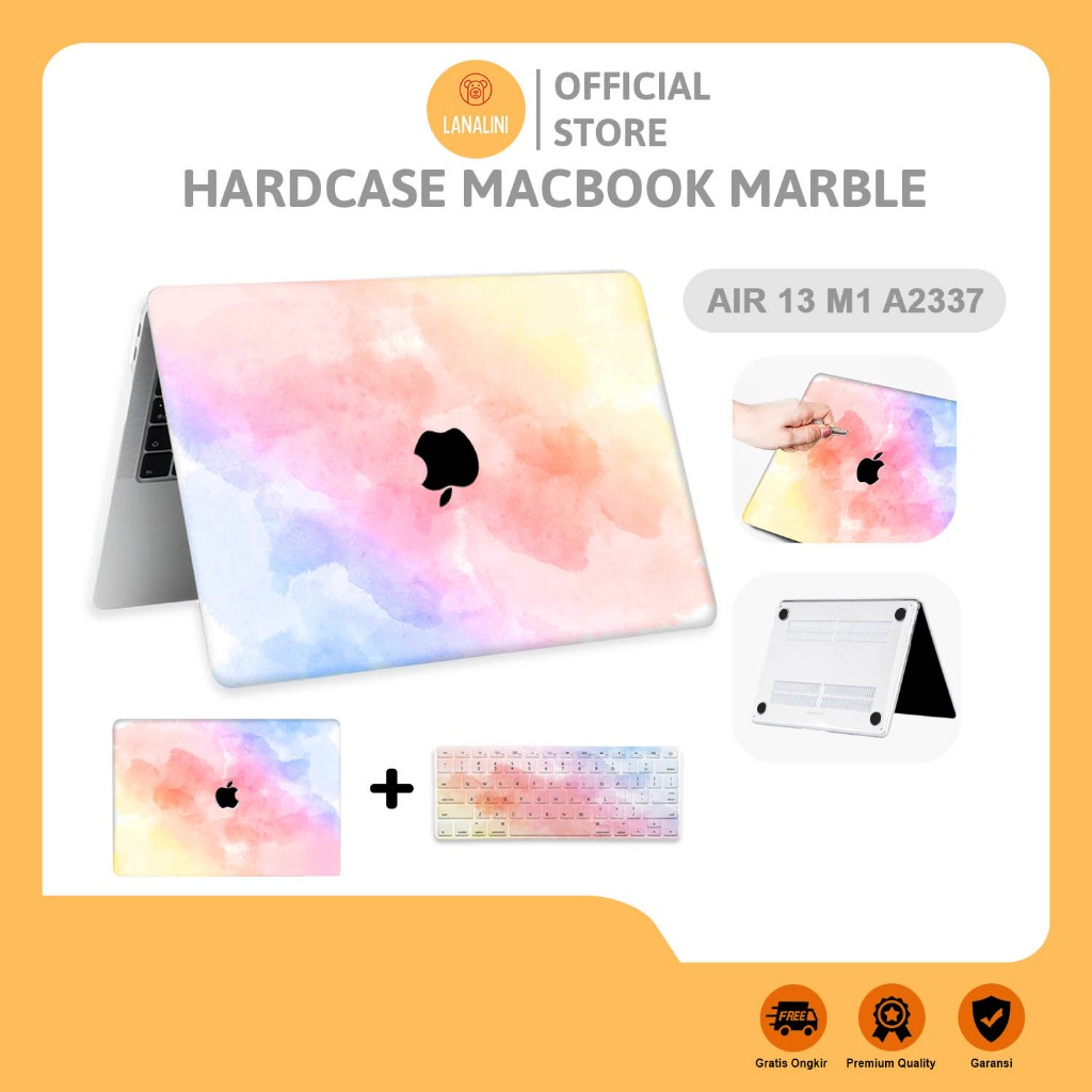 Jual Macbook Case Casing Gradasi Marble Colorful Set With Keyboard ...