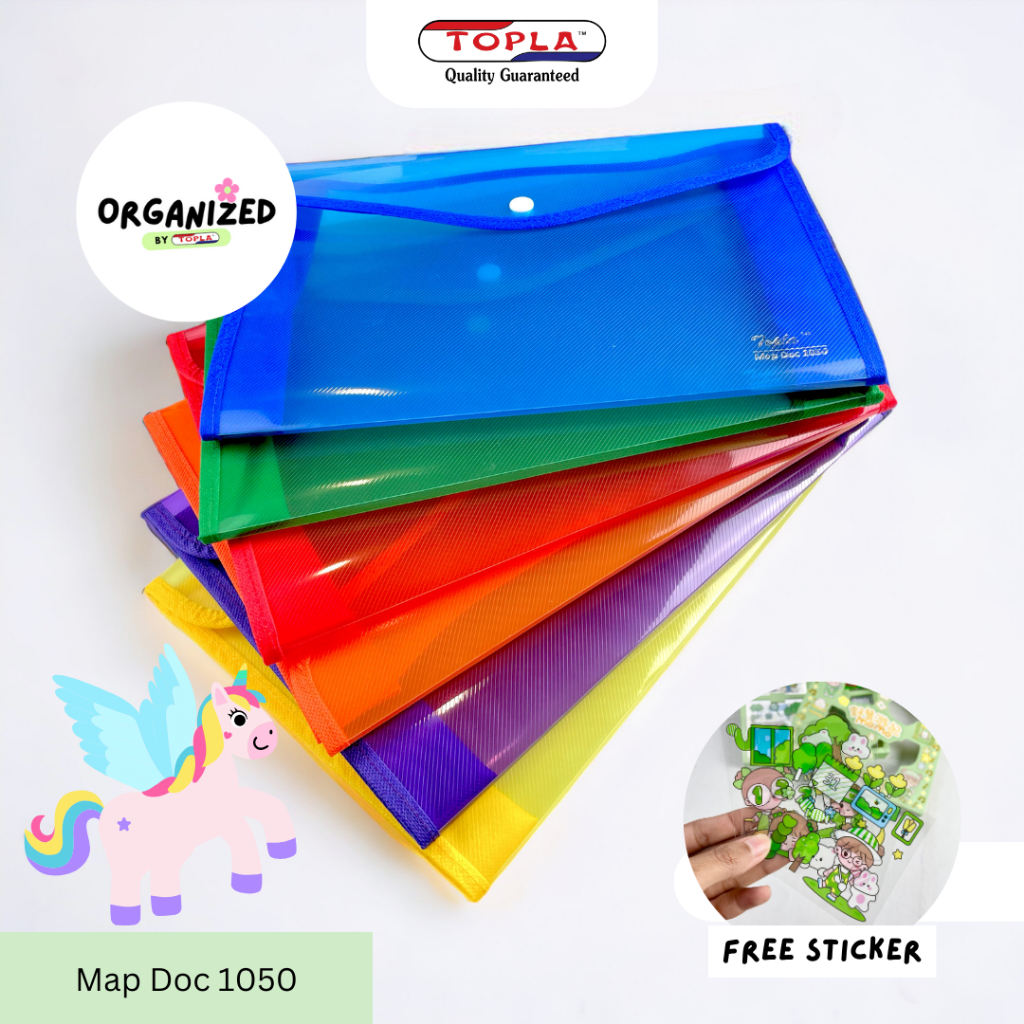 Jual Topla map dokumen a4 /1050 folder file organizer dokumen kertas ...