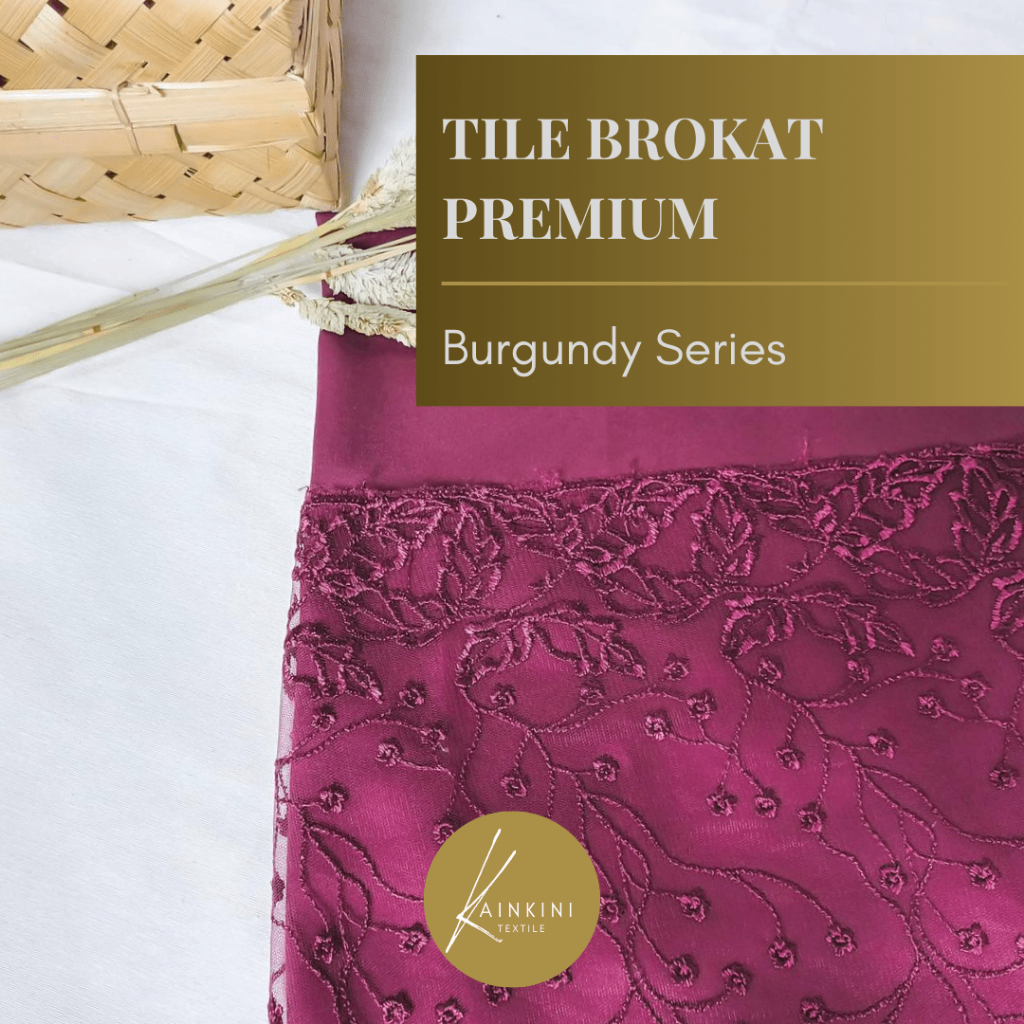 Jual Kain Brokat Kebaya Premium/ Tile Brukat Prancis (½ meter) by ...