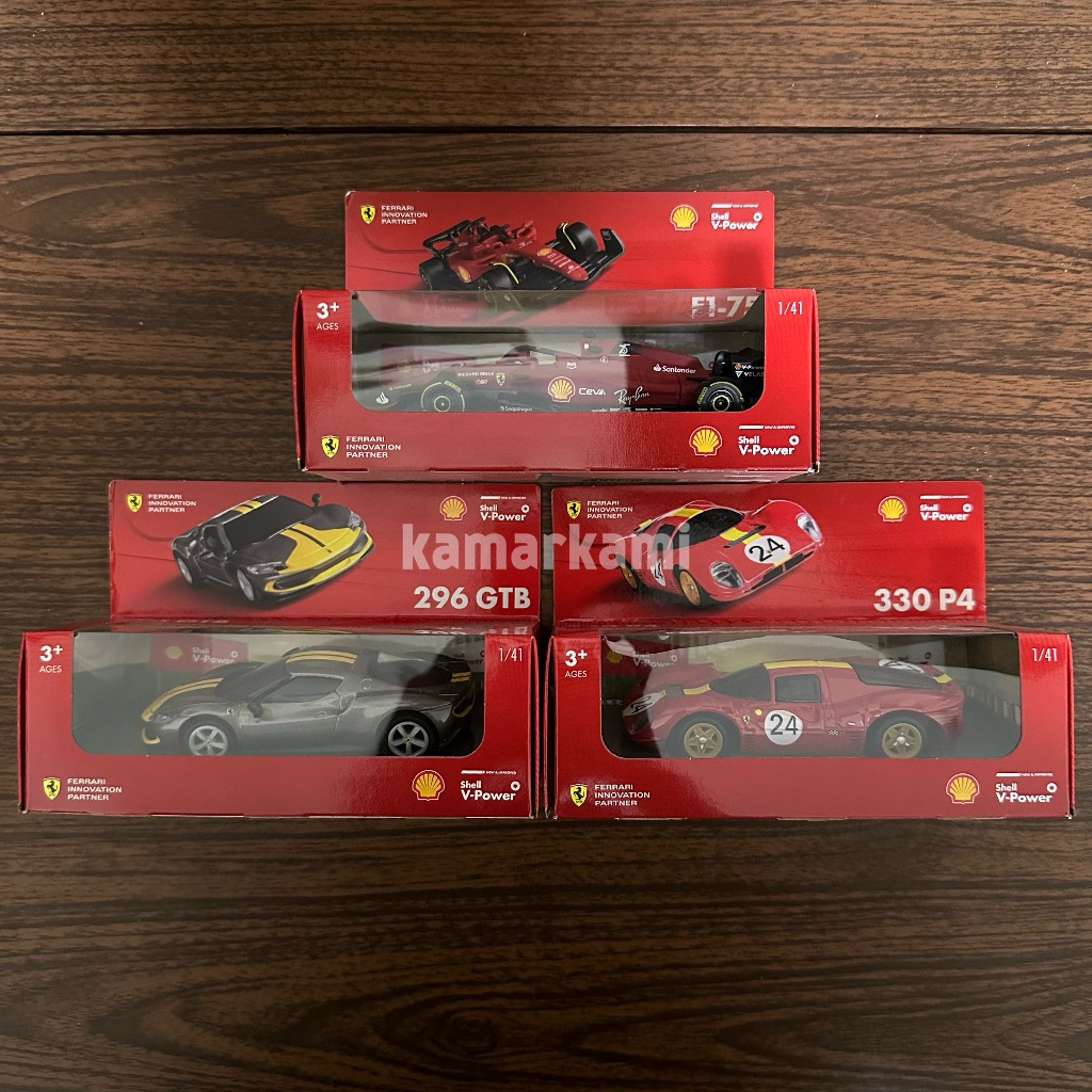 Jual Shell Ferrari F1-75/Daytona SP3/330 P4/296 GTB Diecast 1:41 ...