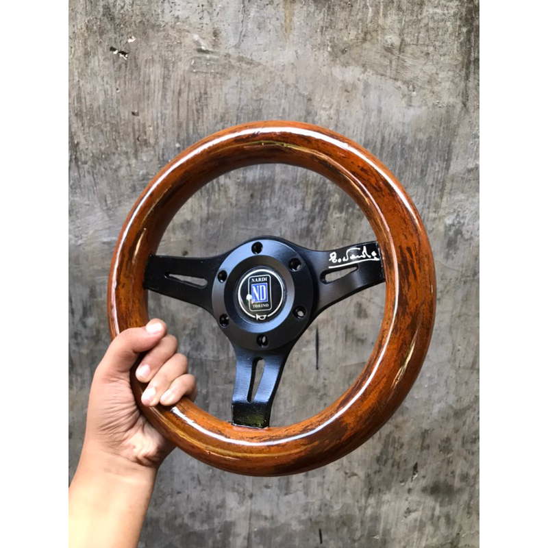 Jual setir mobil racing kayu NARDI TORINO ukuran 8,10,12,13,14,15 inci ...