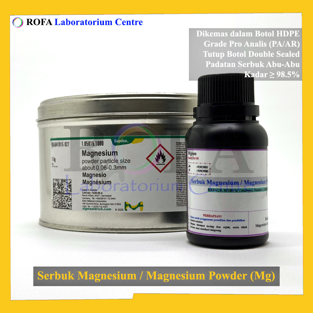 Jual Serbuk Magnesium / Magnesium Powder / Mg Pro Analis Merck Eceran 1 ...