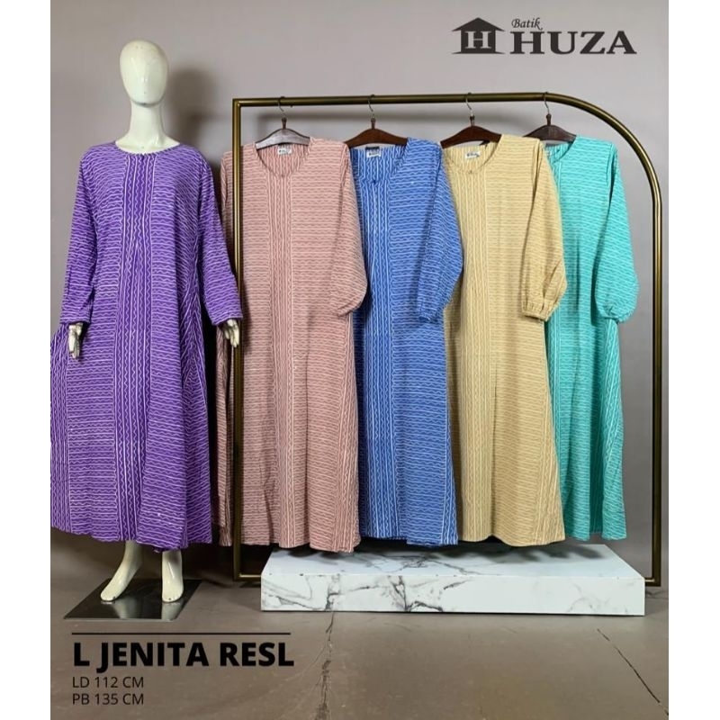 Jual ( LD 100-128) Daster Huza Batik Pekalongan Longdres Jenita ...