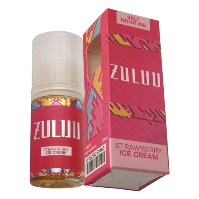Jual LIQUID ZULUU STRAWBERRY ICE CREAM 30ML 30MG | Shopee Indonesia