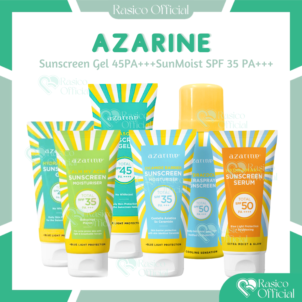 Jual Azarine Hydrasoothe Sunscreen Gel SPF45 PA++++ || All Series | Shopee Indonesia