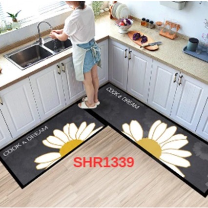 Jual KESET DAPUR 2 IN 1 KITCHEN FLOOR MAT SET DIATOMITE ANTI SLIP ...