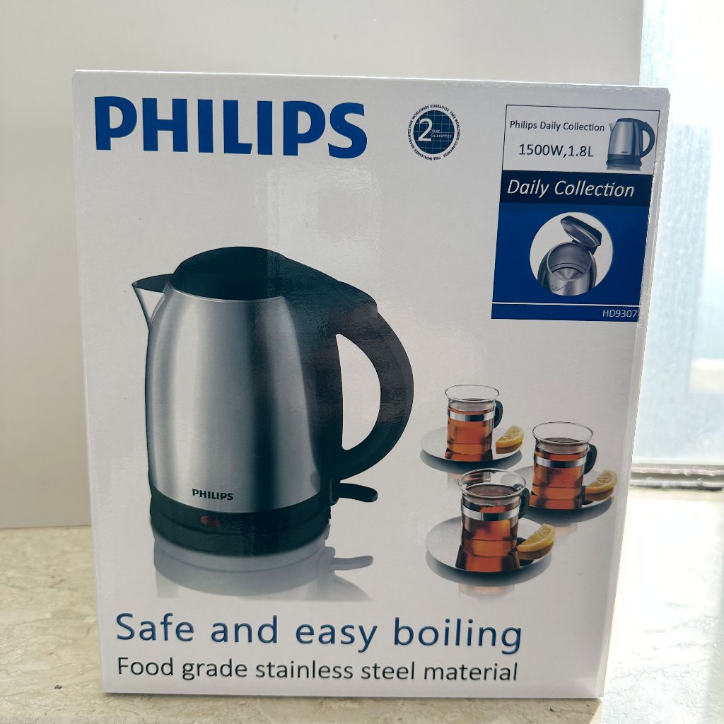 Jual PHILIPS KETEL LISTRIK TEKO LISTRIK PEMANAS AIR STAINLESS 1.8 LITER ...