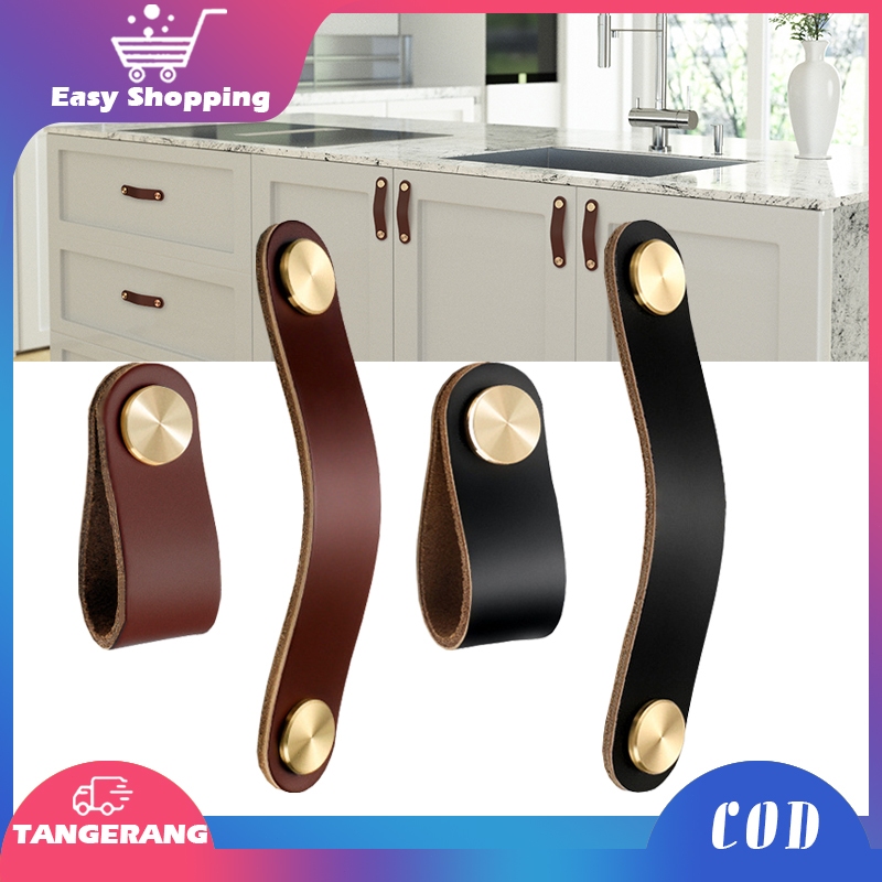 Jual Handle Laci Kulit Tarikan Laci Leather Gagang Lemari Modern Gagang ...