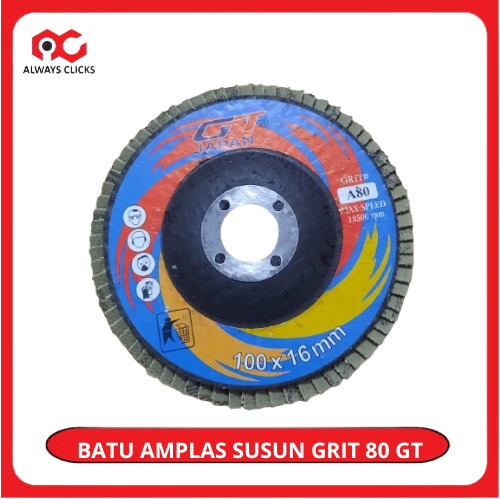 Jual Batu Amplas Susun Gerinda 4 inch Grit 80 Flap Disc 4 Inch Mata ...