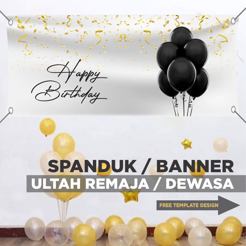 Jual Spanduk Banner Ultah / Birthday Remaja dan Dewasa | Shopee Indonesia