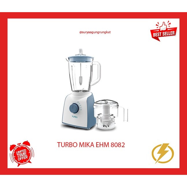 Jual BLENDER TURBO MIKA 2 LITER 350 WATT - EHM 8082 | Shopee Indonesia