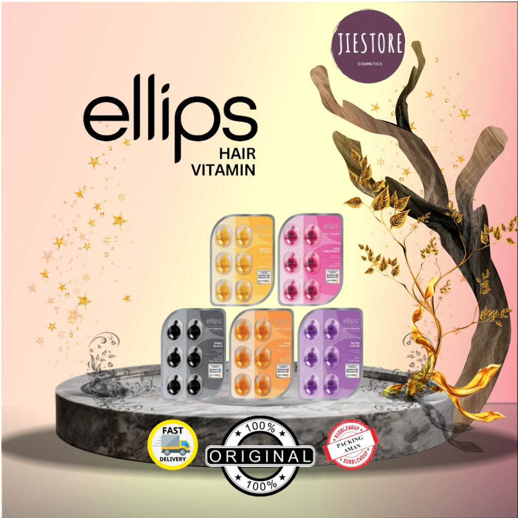 Jual ORIGINAL Ellips Hair Vitamin Sachet Isi 6 Capsule BPOM / Elips ...