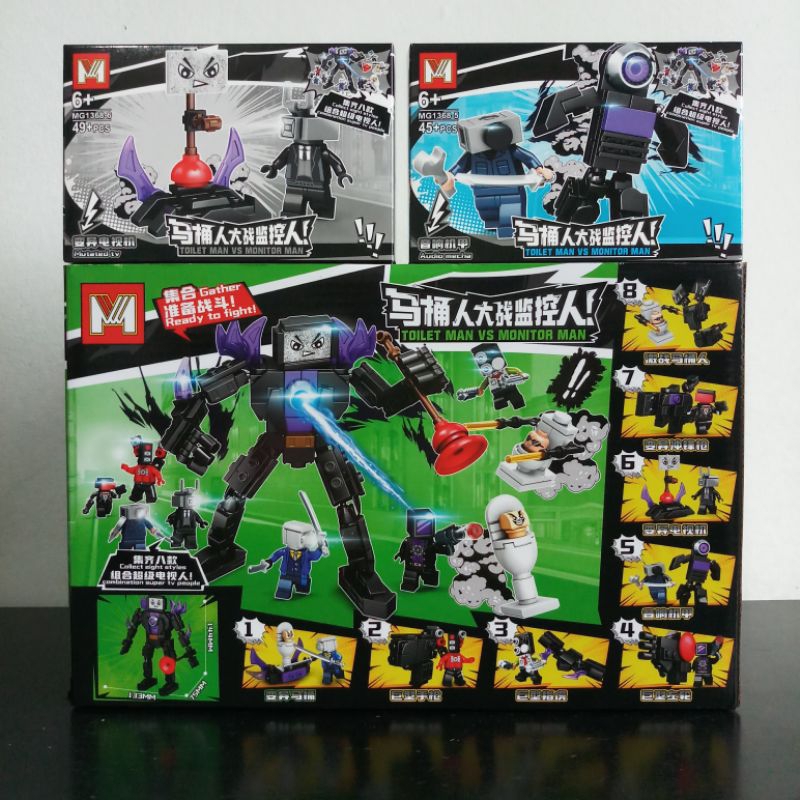 Jual brick skibidi toilet man vs monitor man |MG 1368 1 pcs mainan ...