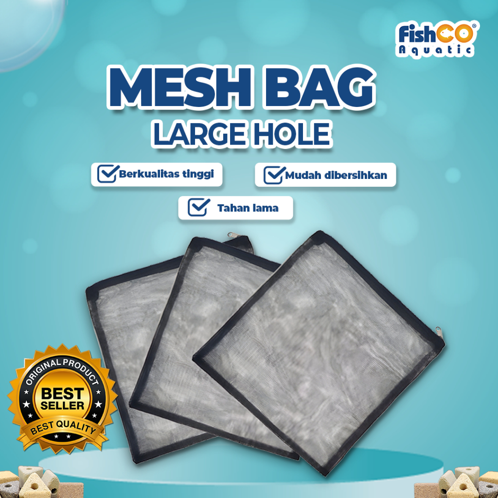 Jual Jaring Kantong Media Filter Import Large Aquarium/Kolam (15x20cm ...