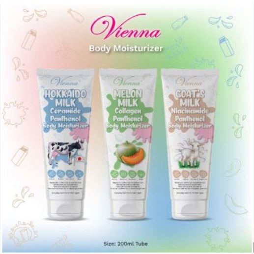 Jual Vienna Body Moisturizer 200ML | Shopee Indonesia