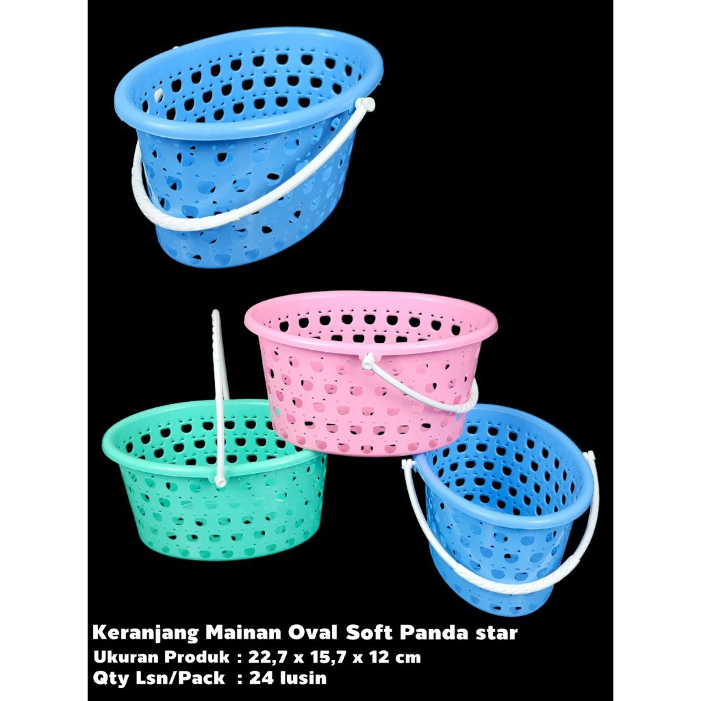Jual KERANJANG MAINAN OVAL SOFT/KRJ SABUN OVAL/KERANJANG ULANG TAHUN ...