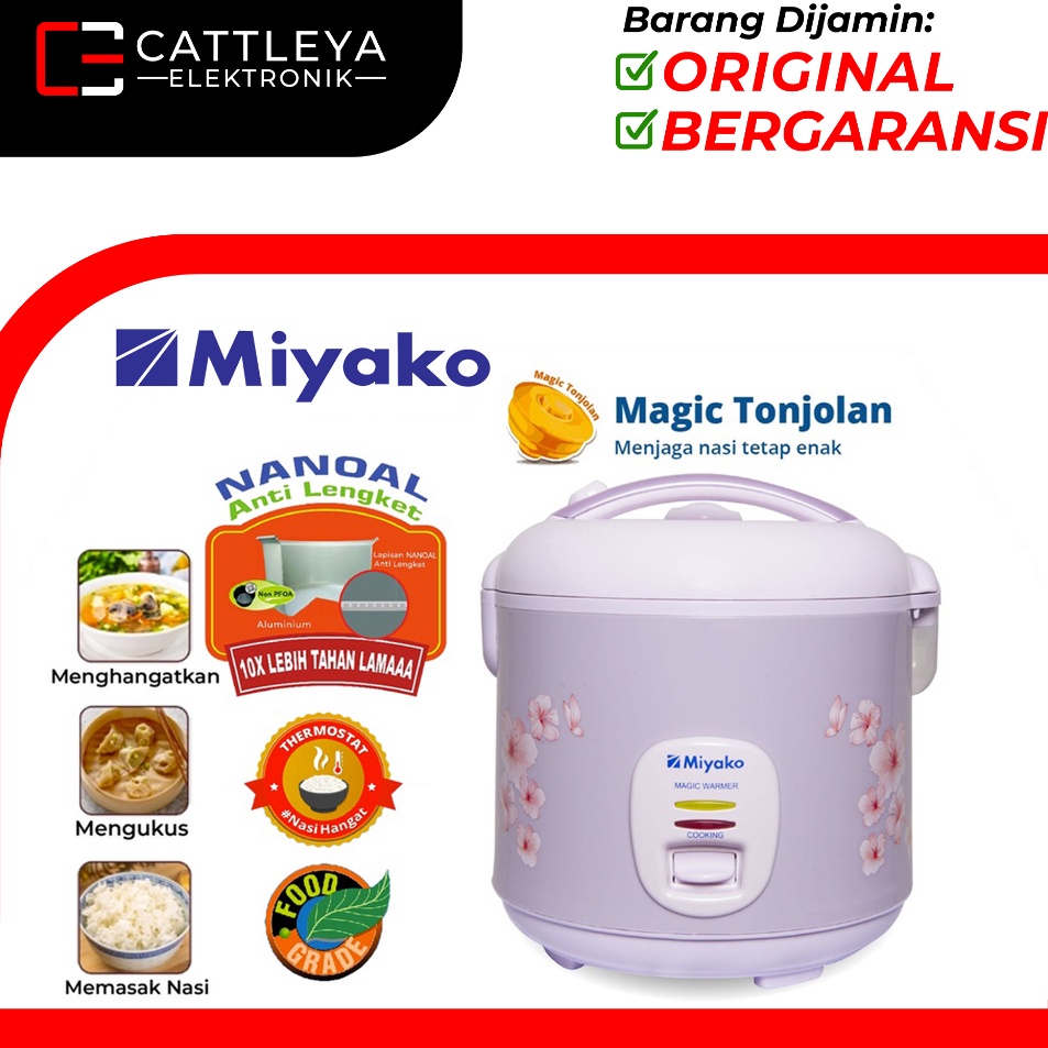 Jual VAG COD MIYAKO RICE COOKER MAGIC COM MCM59 MCM 59 MCM59 18 LITER ...