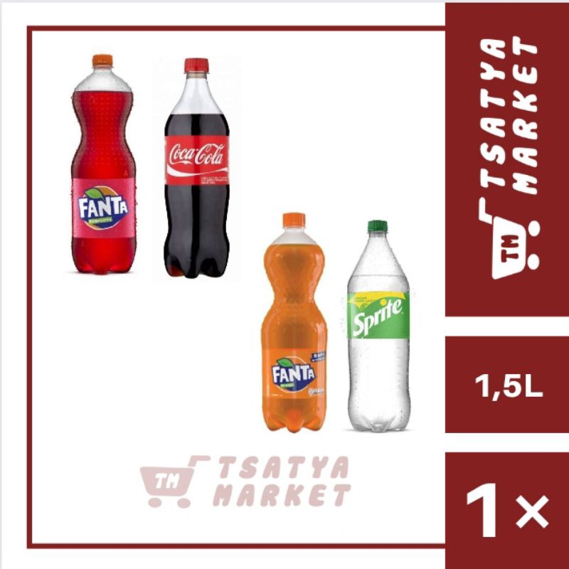 Jual SOFT DRINK FANTA COLA SPRITE 1,5L | Shopee Indonesia