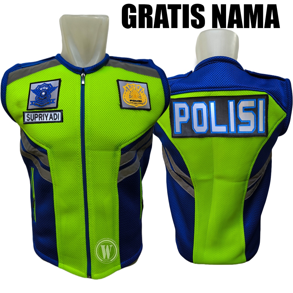 Jual Rompi Polisi DoubleMesh Tebal Terbaru/Rompi Polantas/Rompi Polisi ...