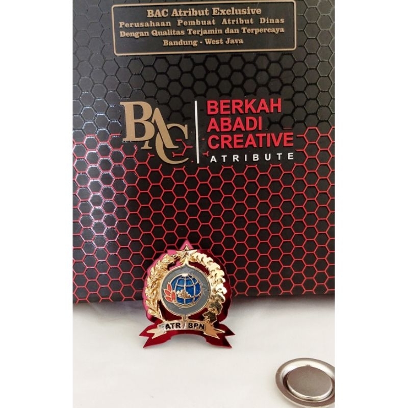 Jual Pin ATR BPN Latar Abu Exclusive | Shopee Indonesia