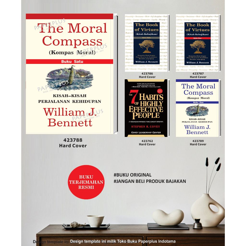 Jual Pengembangan Diri / Kompas Moral, Buku 1 / SC / William J. Bennett / 560 | Shopee Indonesia