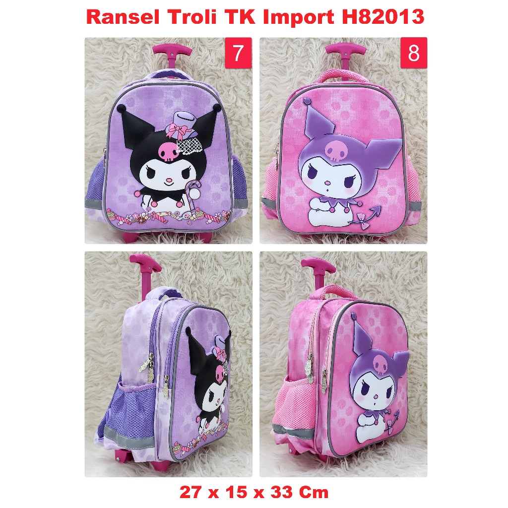 Jual Tas Koper / Troli Anak TK Import Model Girl dan H82013 backpack HK ...