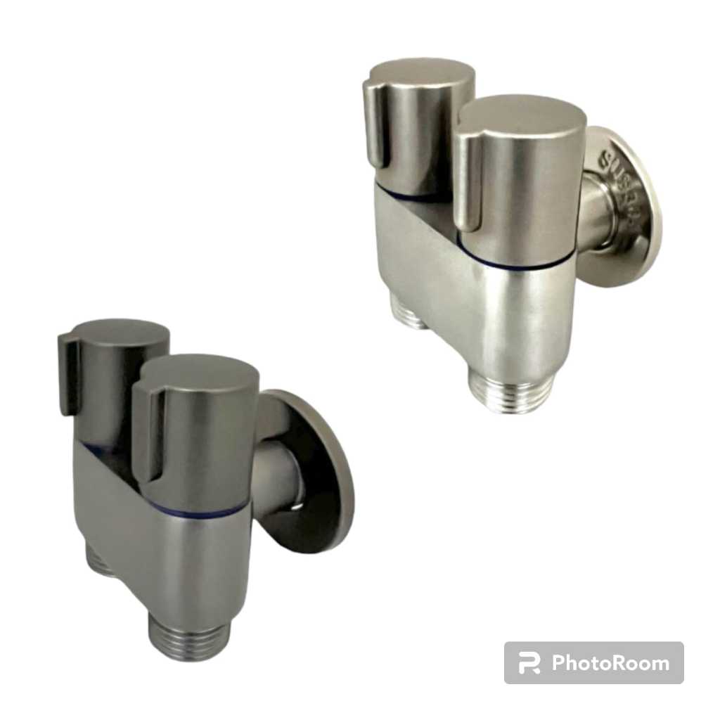Jual Keran air Cabang 2 Mini 1/2 inch Stop Kran air Shower Cabang Double Two Way Faucet Mini MN ...