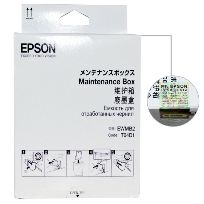 Jual Maintenance Box Epson T04D1 L1110 L3110 L3150 L4150 L4160 L6160 ...