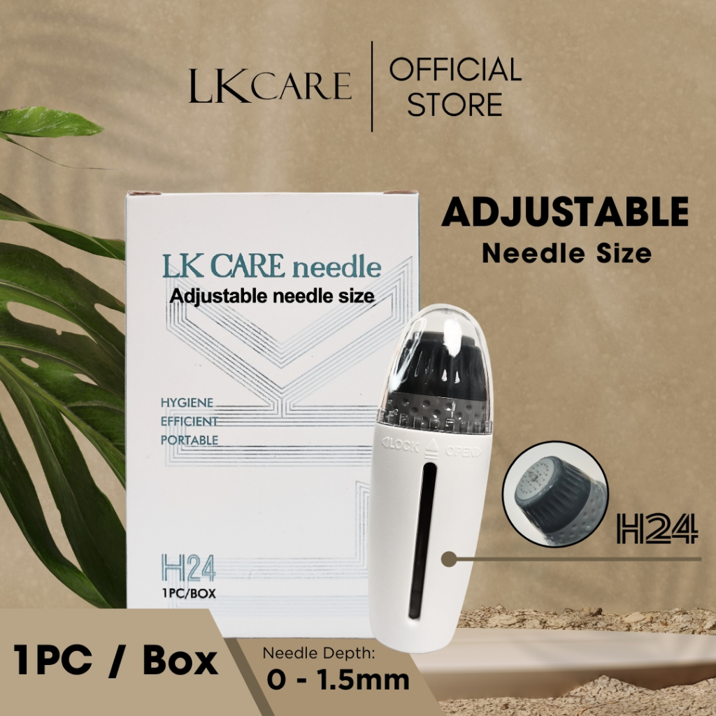 Jual Bio Needles Stamp Disposable Hydra Derma Stamp Microneedle 24 Pins ...