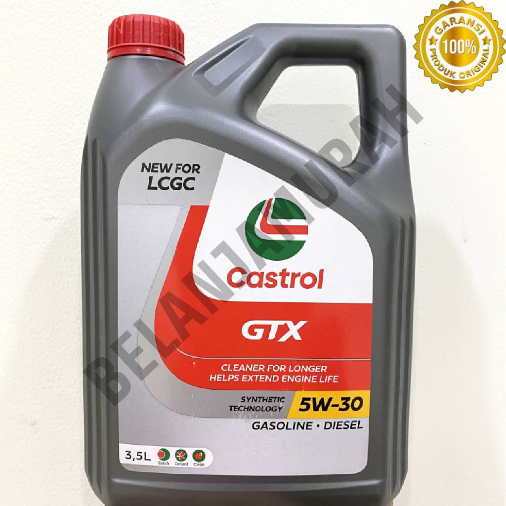 Jual Oli Castrol GTX ULTRA CLEAN Lcgc 5w-30 Galon / 3.5 Liter 100% ASLI ...