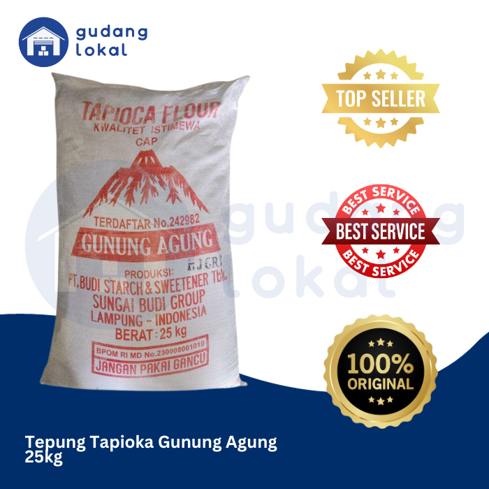 Jual Tepung Tapioka Tapioca Gunung Agung 25kg | Shopee Indonesia