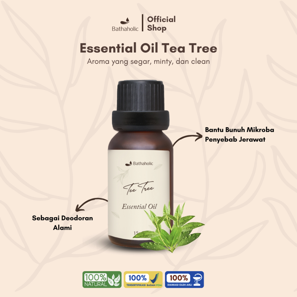 Jual Bathaholic - Tea Tree Pure Essential Oil / Minyak Aromatherapy ...