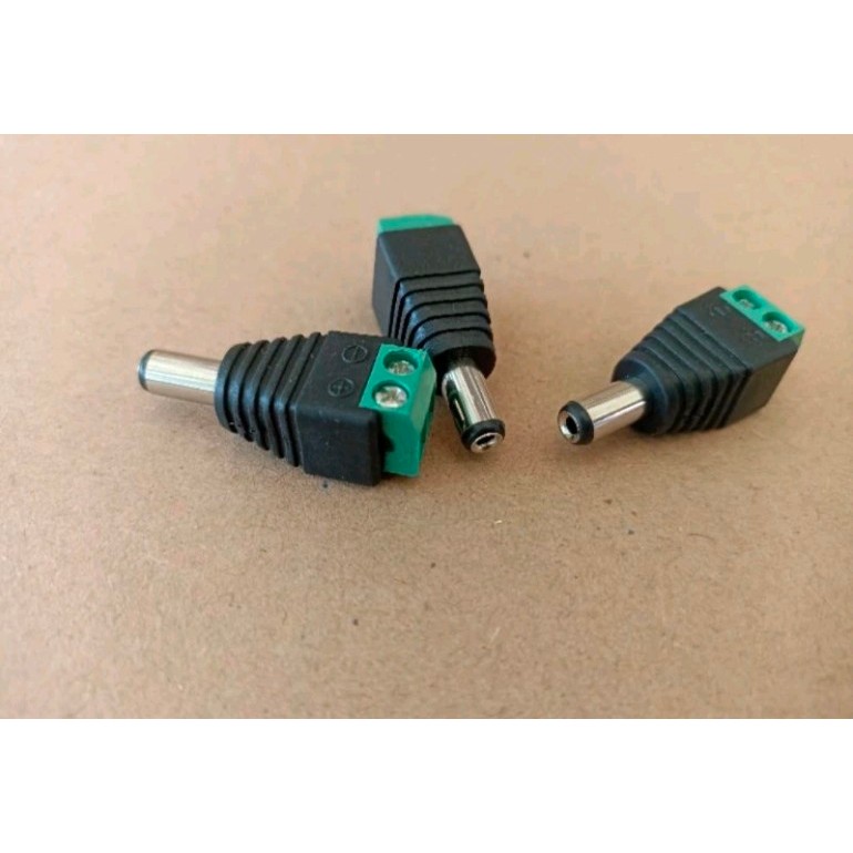 Jual Konektor jack DC CCTV male | Shopee Indonesia