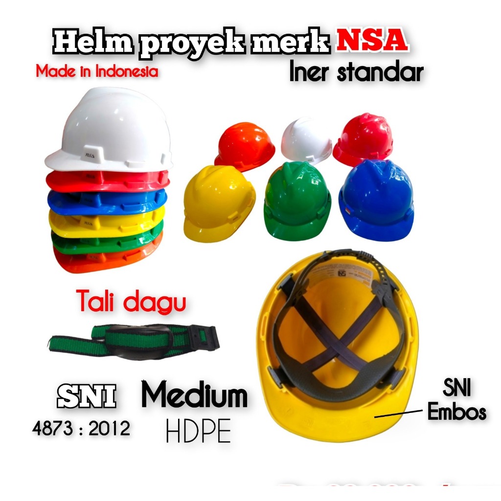 Jual Helm Proyek NSA V-Gard Komplit Safety Helmet | Shopee Indonesia