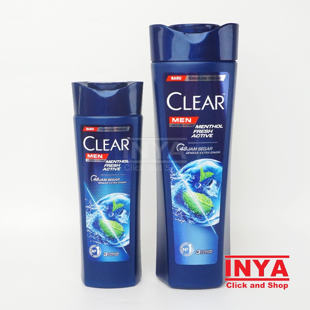 Jual CLEAR MEN Anti Ketombe Fresh Menthol Shampoo - Sampo Rambut ...