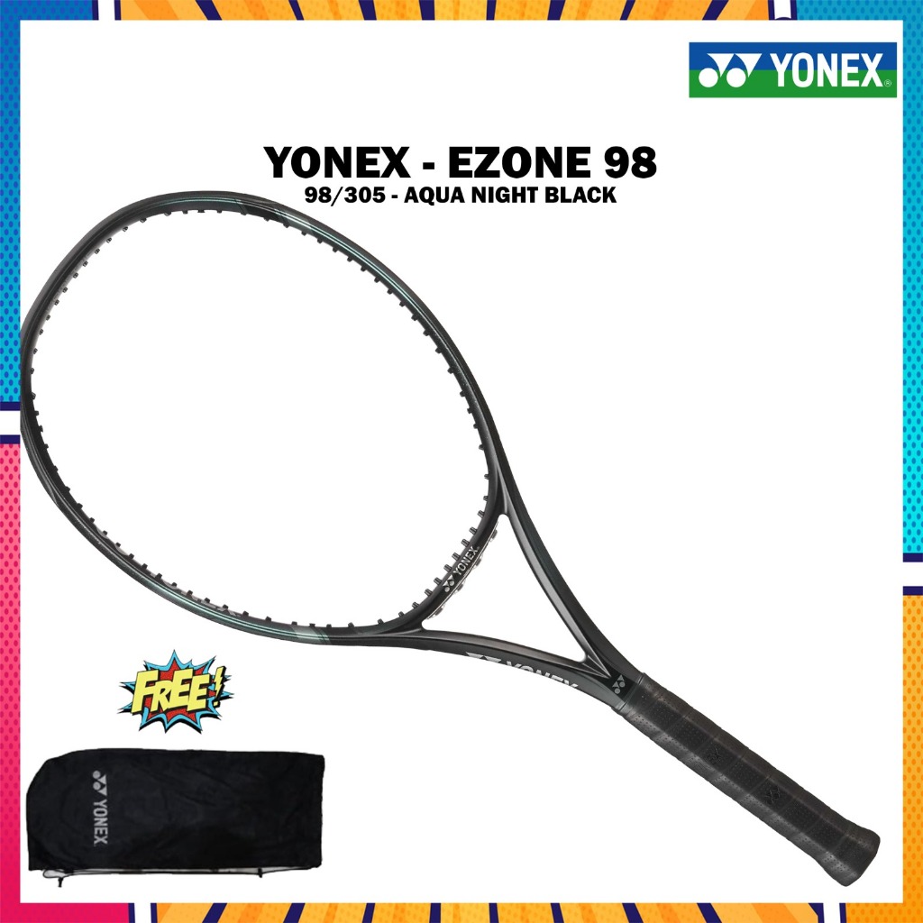 Jual Raket Tenis Yonex EZONE 98 305 gr Aqua Night Black 2024 Made In ...