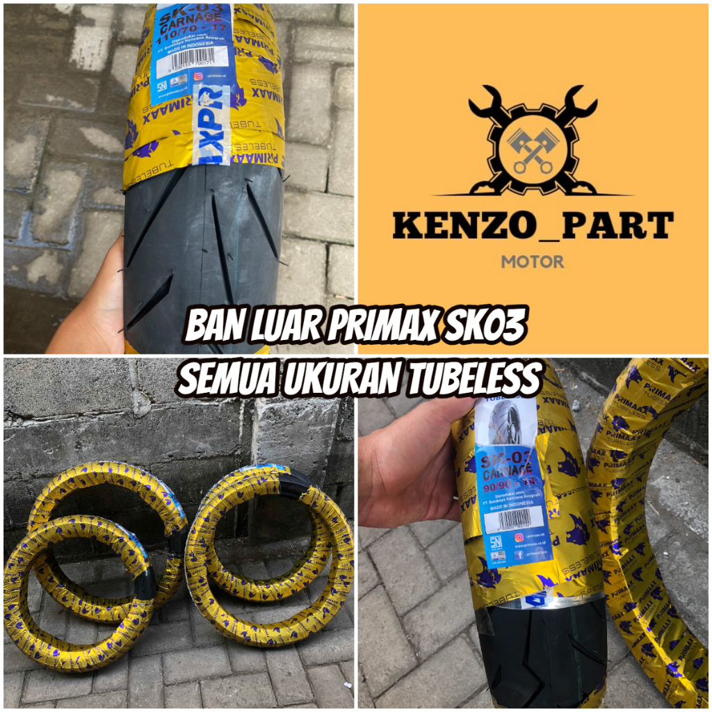 Jual BAN LUAR PRIMAAX SK03 COPY DIABLO ROSSO TUBELESS || BAN LUAR BEBEK ...